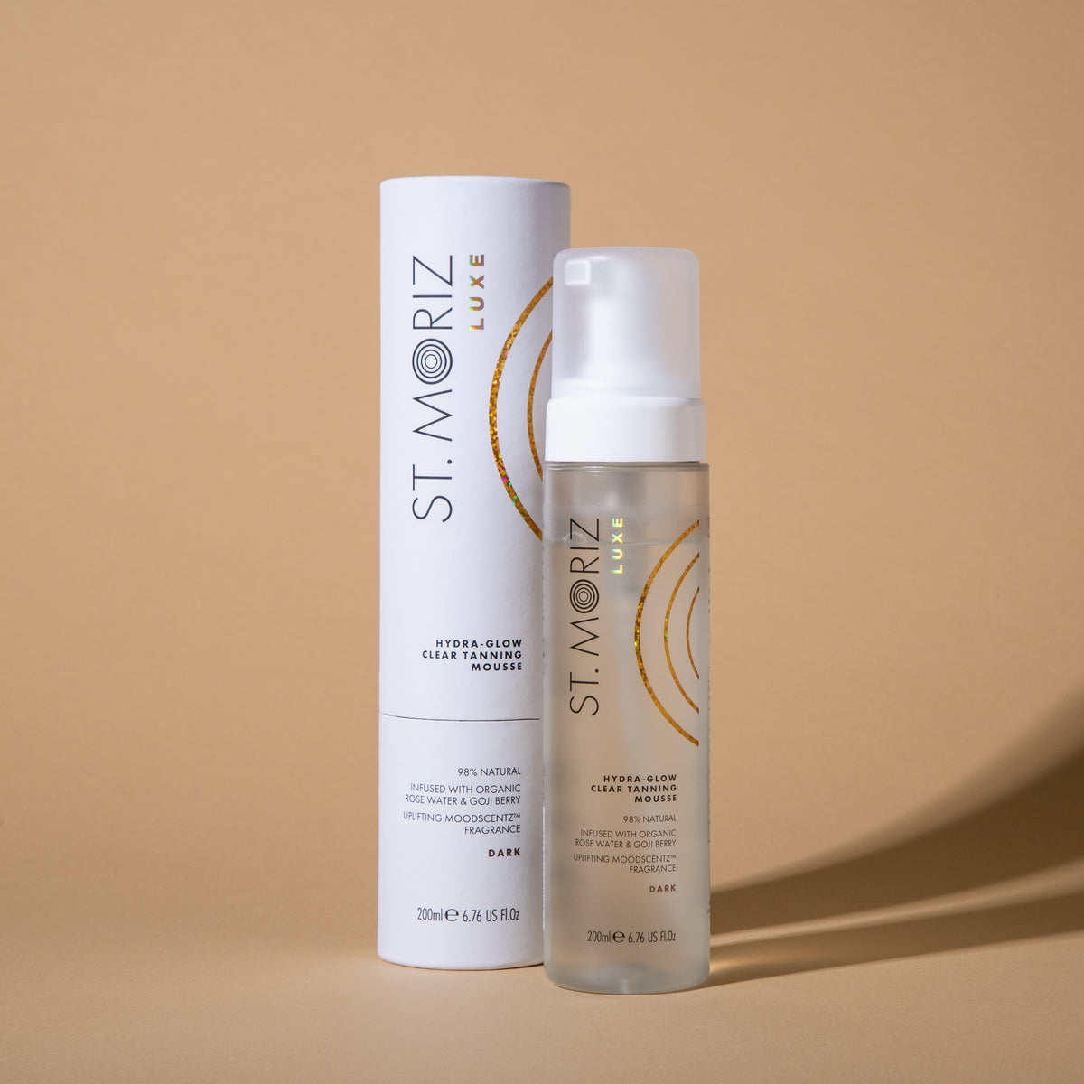 Luxe Hydra-Glow Clear Tanning Mousse, Dark, 200ml | St. Moriz
